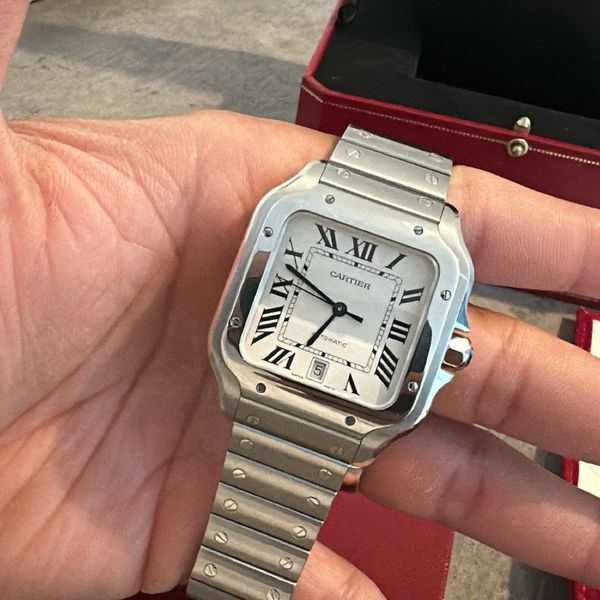 Cartier Santos de Cartier Large White Dial WSSA0009 September 2020 ...