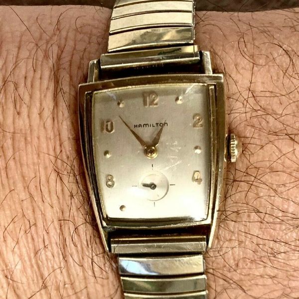 Vintage 1950s - 1960s Hamilton Watch 730 Mechanical Movement Gold ...