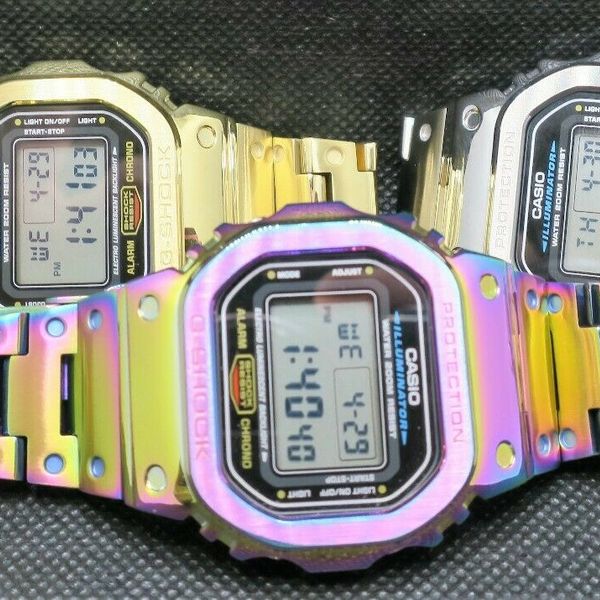 Casio G-Shock Full Metal GMWB5000 Gold(Case) With DW-5600E Internals ...