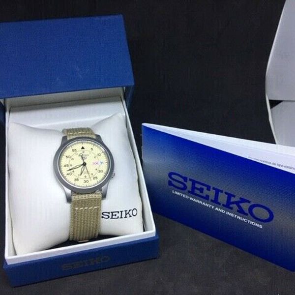 Seiko 5 Automatic SNK803 SNK803K2 Mens Nylon Day Date Watch ...