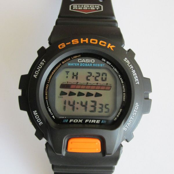 VINTAGE CASIO DW-6600B G-SHOCK FOX FIRE RED G 20 BAR MADE IN JAPAN RARE ...