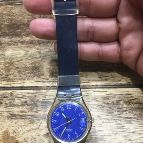Vintage Swatch 2073 AG 1991 5755 Watch W / Date New Battery Running ...