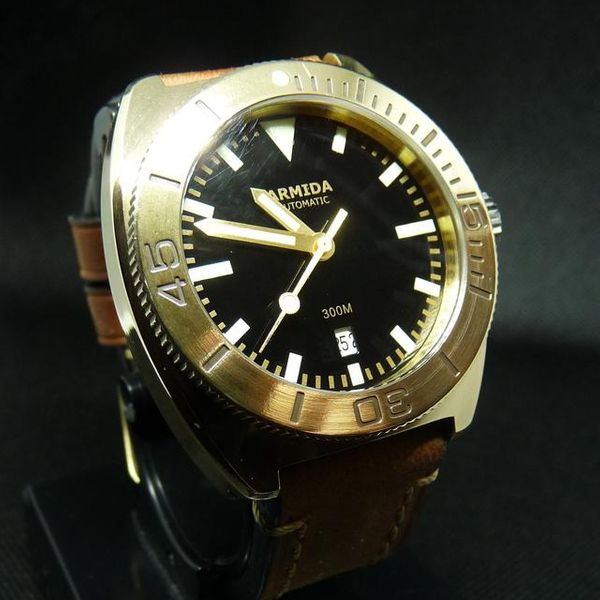 FS: Armida A7 Brass Black Dial - Full Kit | WatchCharts Marketplace