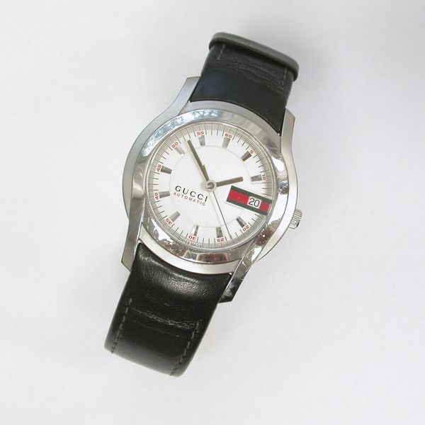 Gents SS 38mm Gucci Silver Dial Swiss Automatic Watch - 5500 ...