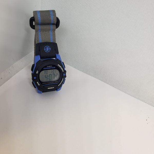 Timex Expedition Digital Watch Unisex 32mm Blue Black 100M Indiglo New ...