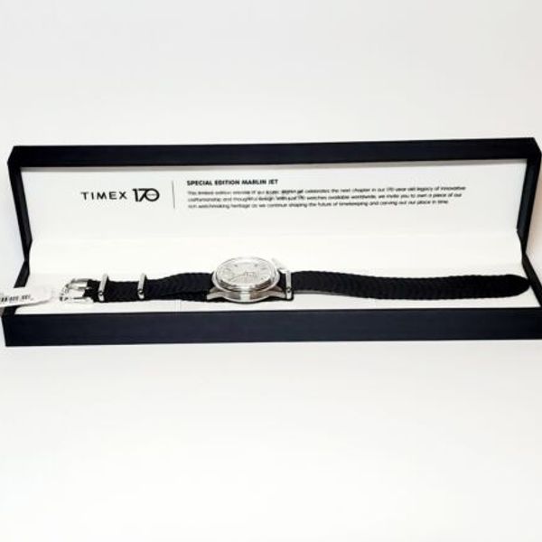 Timex MarlinÂ® Jet 170th Anniversary 38mm Fabric Strap Watch In Hand ...