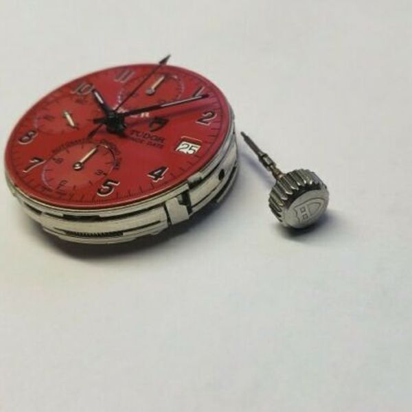 TUDOR TIGER AUTOMATIC CHRONOGRAPH DIAL, 7750 MOVEMENT & TUDOR CROWN ...