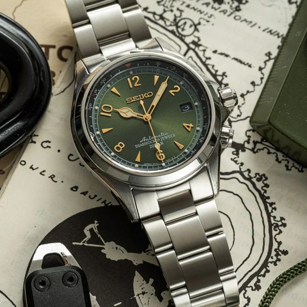 SEIKO PROSPEX SPB121 ALPINIST GREEN DIAL AUTOMATIC WATCH | WatchCharts ...