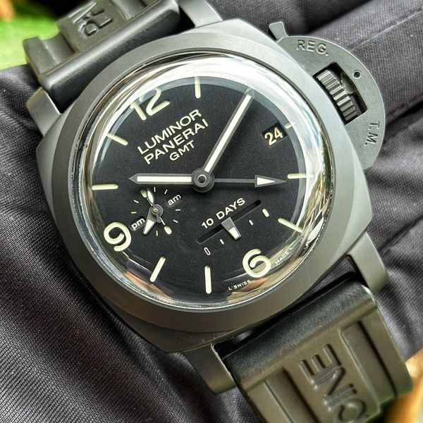 FS: Panerai Luminor PAM00335 1950 44mm Ceramica Black GMT | WatchCharts ...