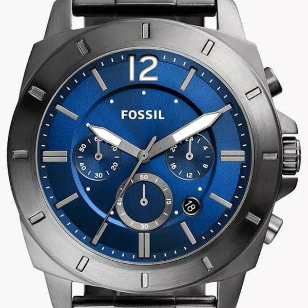 Fossil BQ2816 Privateer Chronograph Smoke Stainless Steel Watch ...