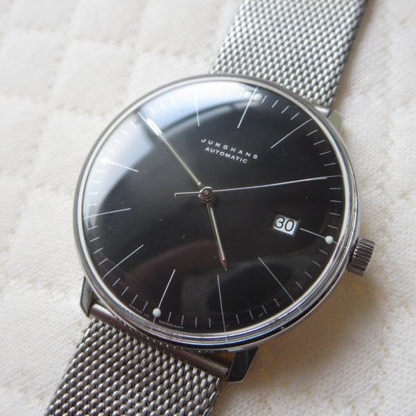 Junghans Max Bill Automatic Watch 38mm 27.4701 made in Germany w/Box ...