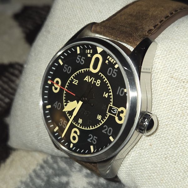 AVI-8 Spitfire Woolston Automatic Pilot Watch | WatchCharts Marketplace