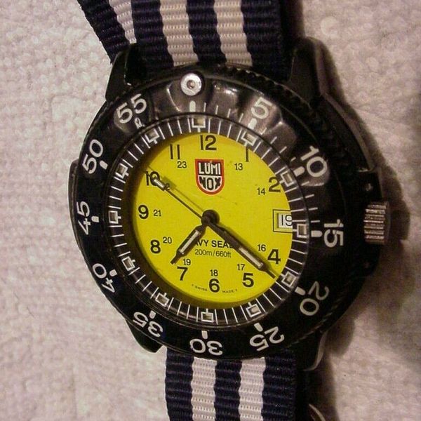 SWISS Luminox Navy SEAL YELLOW Dial DIVER MEN WATCH Replacement ...