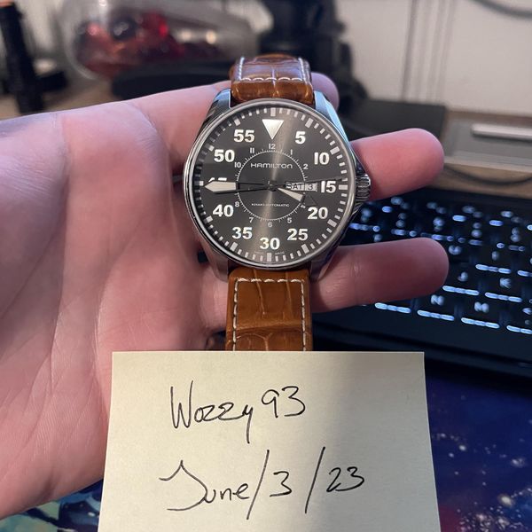 [WTS] Hamilton Khaki 46mm Aviation Automatic - H647150 | WatchCharts ...