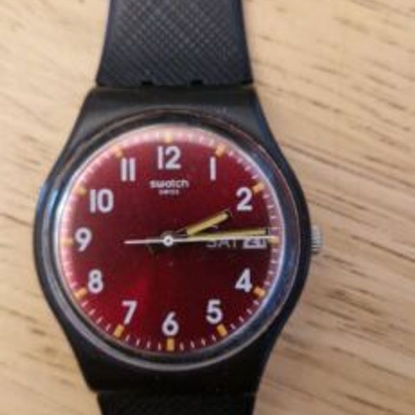Swatch SIR RED unisex Day/date Watch. 2013 | WatchCharts Marketplace