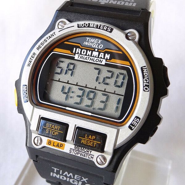 1996 Vintage MENS Timex Iron Man Triathlon 8 Lap 746 Watch Ironman 96 ...