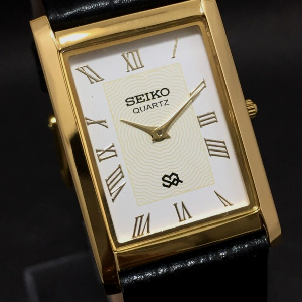 Seiko Quartz Slim Relógio de Pulso Japonês Masculino Romano Mostrador ...