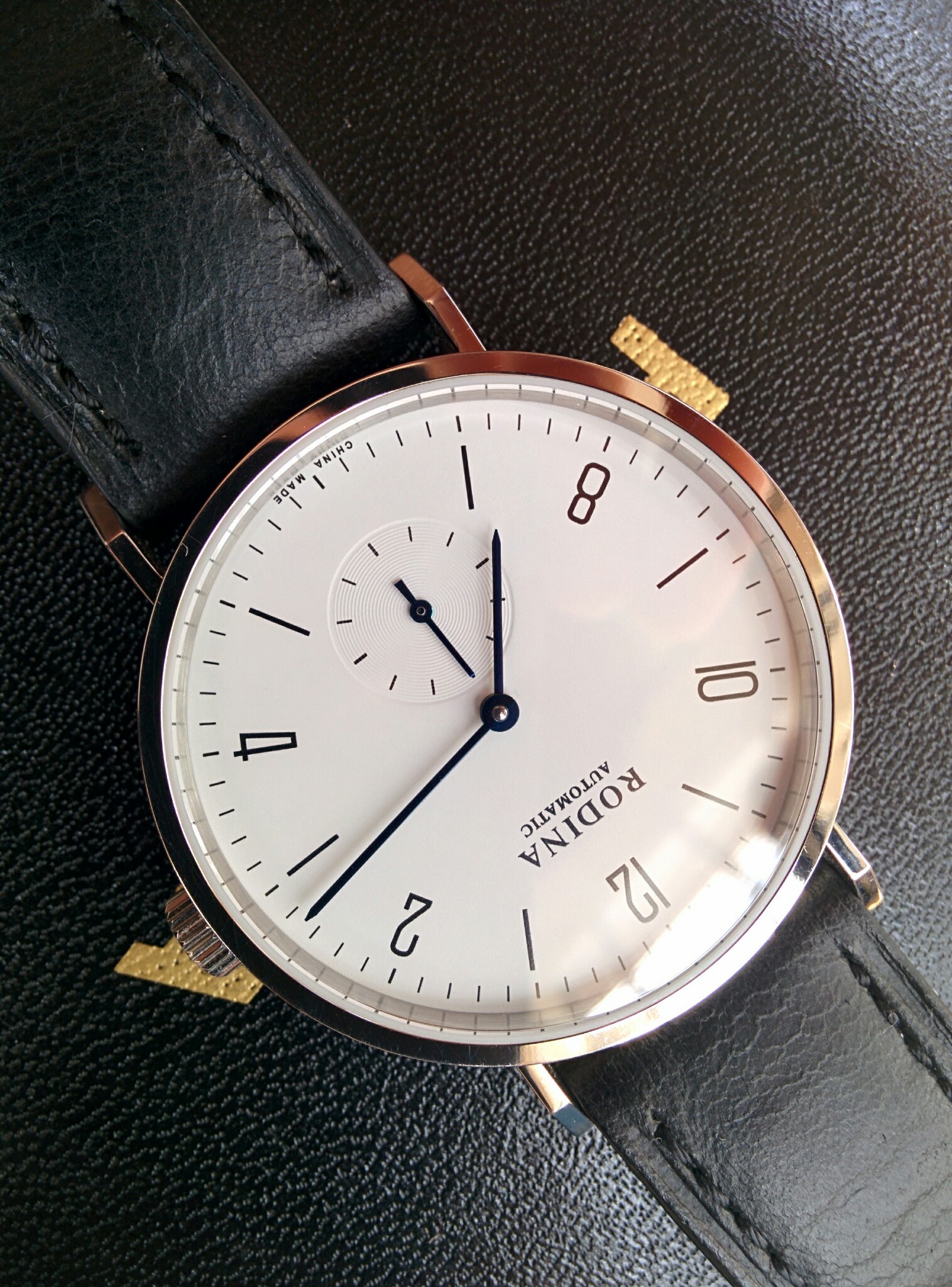 Rodina (Nomos Homage) and Seiko SSC209 Solar Chronograph with Alarm ...