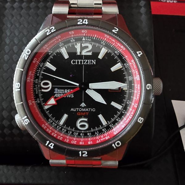 Red Arrows Limited Edition Citizen Promaster Automatic GMT 45mm Watch ...