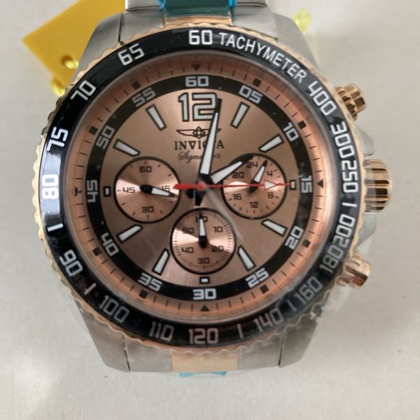 INVICTA Signature II Rose-Gold Chronograph Watch Model #7409 ...
