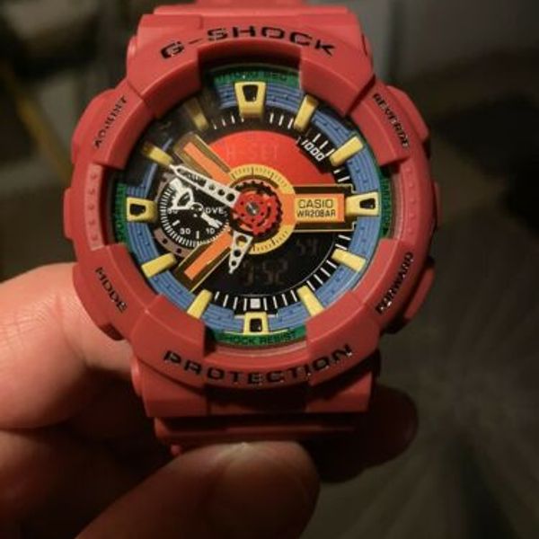 Casio G-Shock Hyper Colors Men's Watch GA-110A Red Yellow Blue ...