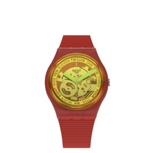 NEW Swatch watch GE-185 RETRO ROSSO - Red Unisex Collectible ...