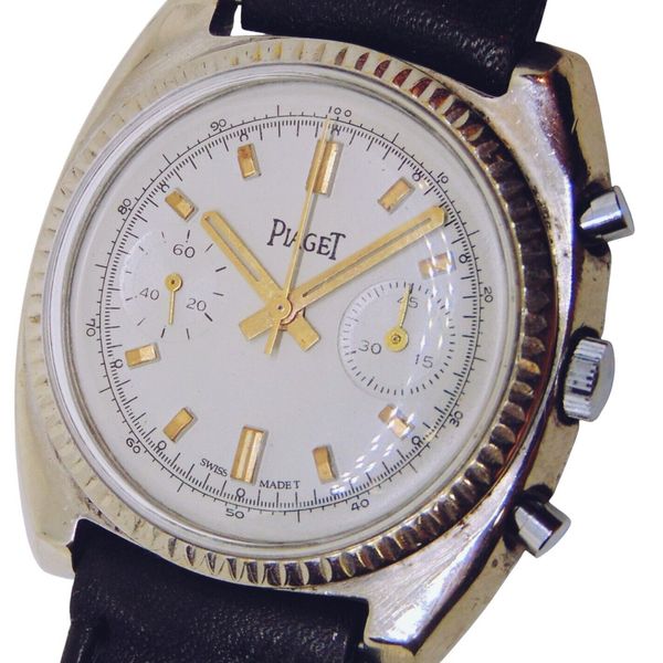Vintage Piaget chronograph Oversized 40mm case manual wind watch just ...