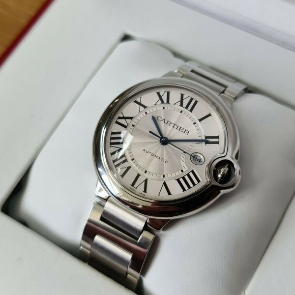 W69012Z4 Cartier Ballon Bleu 42mm Stainless Steel Automatic Watch ...
