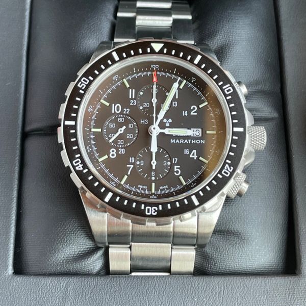 Marathon CSAR MILITARY Chronograph 46mm Dive Watch SEARCH AND RESQUE ...