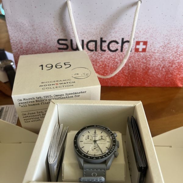 New 1965 Mission To The Moon 100% Original Omega X Swatch Moonswatch ...
