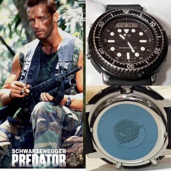 Diver's Seiko Arnie H558-5009 Arnold Schwarzenegger Predator & Commando ...