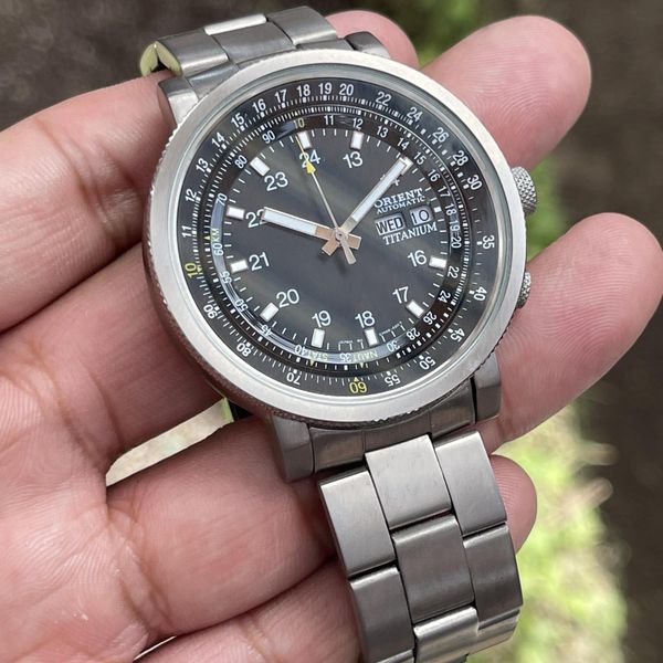 [WTS] LNIB Orient Titanium Slide Rule Automatic 43mm - CEM58001BW ...