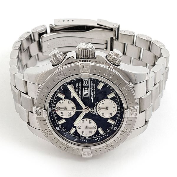 BREITLING A13340 Superocean Chronograph Day Date Automatic Stainless ...