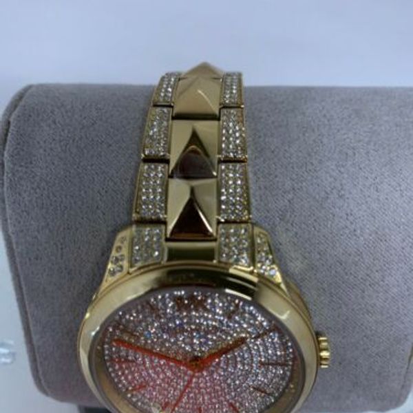 Michael kors Runway Mercer Three Hand Gold-Tone Stainless Steel Watch ...