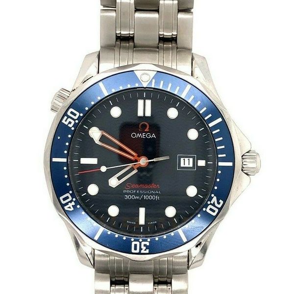 Omega Seamaster 2221.80.00 41mm Quartz 300m Steel Watch w/ Box & Papers ...