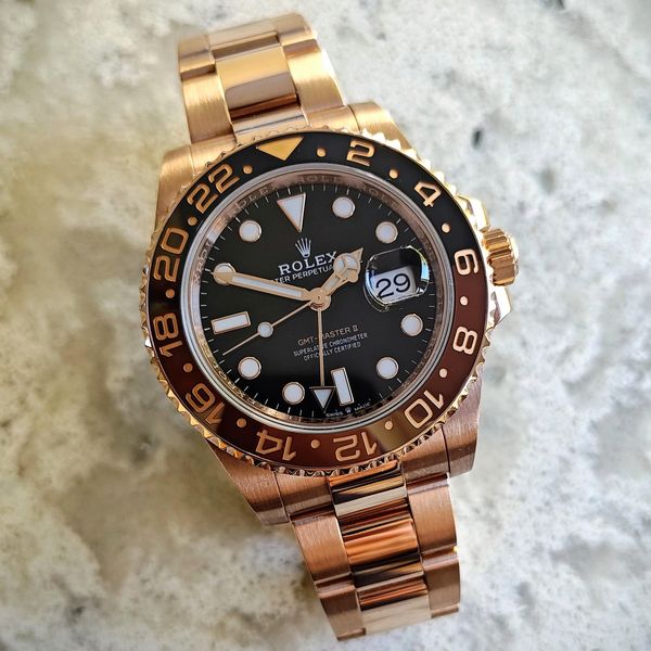 [WTS] Rolex GMT Master II Everose Gold - Root Beer | WatchCharts ...