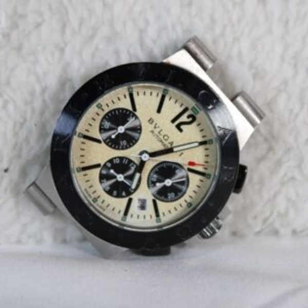 Bvlgari Automatic Chronograph Silver Swiss Made Watch SD38S L 2161 Parts | WatchCharts Marketplace