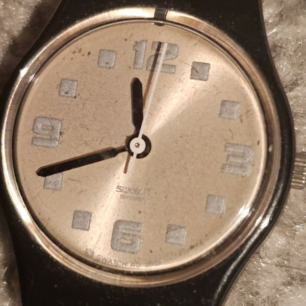 Vintage SWATCH AG 2002 Swiss Made Wrist Watch Stainless Steel Strap ...