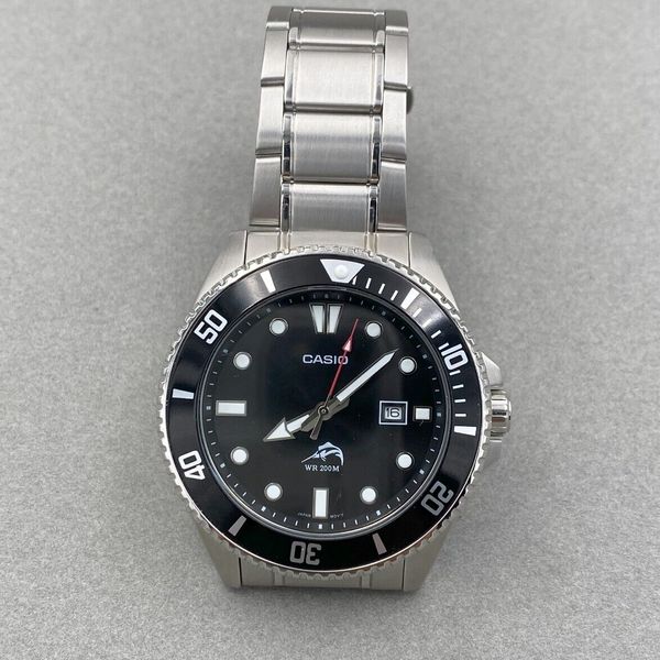 Casio MDV-106DD-1A1 Diver Style Analog watch, Stainless Steel Case and ...