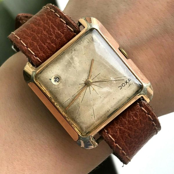 Vintage Swiss DOXA Grafic Automatic Gold Plated Plaque G20 SAD Watch ...