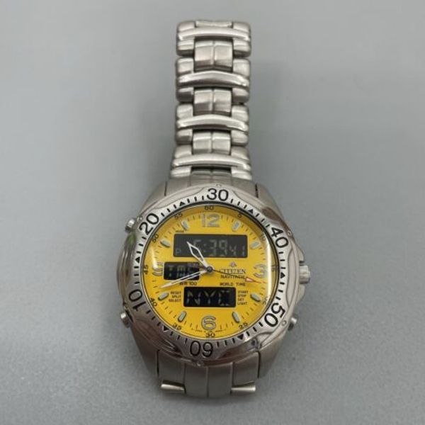 Citizen ProMaster Navitach Watch World Time C460-Q01563 Chronograph ...