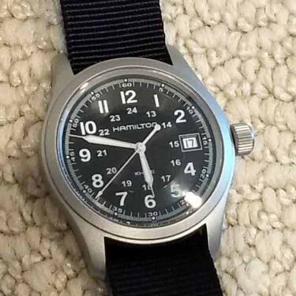 Hamilton Khaki Field 38mm Men's Watch Ref H68411533 with Straps ...