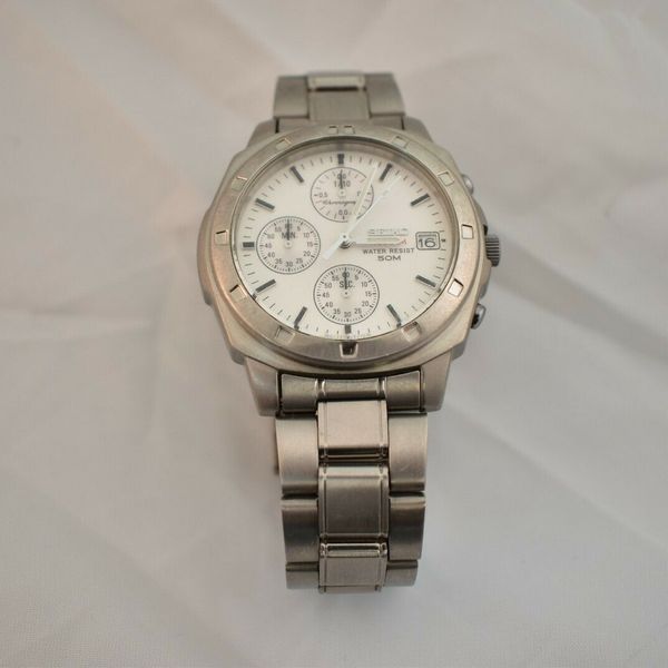 SEIKO Titanium Chronograph V657-9910 Mens Watch JAPAN | WatchCharts