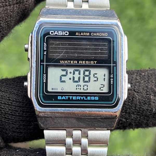 Vintage Casio Alarm Chrono Batteryless AL-180 Quartz Digital Men's ...