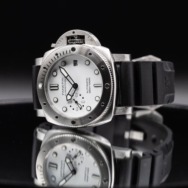 [WTS] PANERAI PAM02223 Submersible 42mm Bianco White Dial Stainless PAM ...