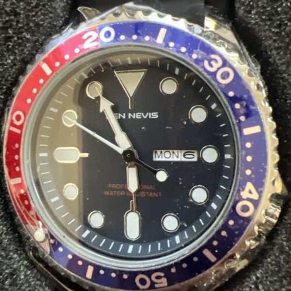 Quartz Ben Nevis Pepsi Bezel Quartz Watch Homage Seiko Skx007 Dive ...