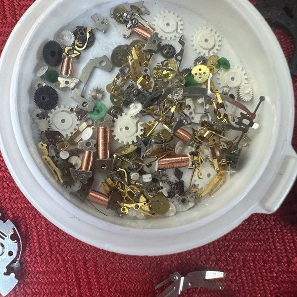 Seiko 7T32B Chronograph Watch Parts Lot Coils Gears Plates Wheels Large ...