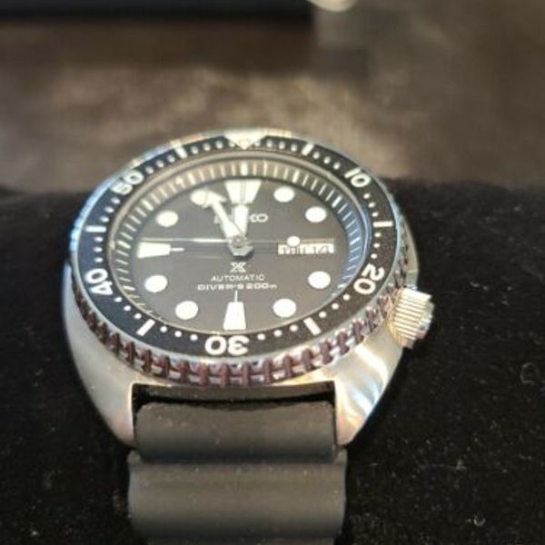 Seiko Men's Automatic Prospex Diver Black Dial Turtle Watch SRP777 with ...