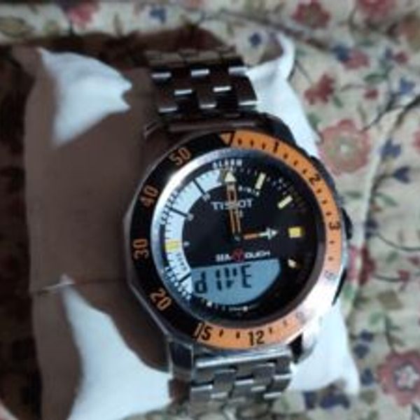 RARE TISSOT SEA TOUCH MENS WATERPROOF DIGITAL/ANALOGUE WATCH MODEL ...