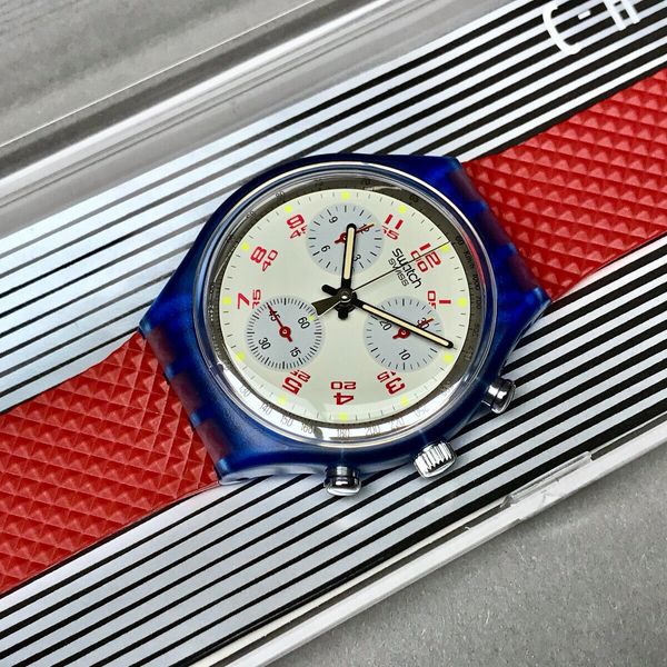 Swatch Watch ** SCN103 - JFK - Chrono 1992 ** New! | WatchCharts ...